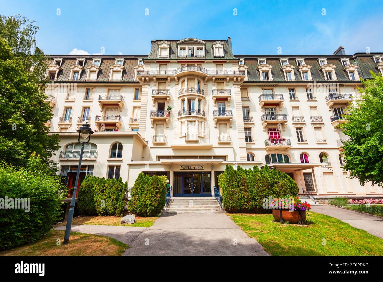 Musee Alpin or Alpine Museum in the centre of Chamonix. Chamonix Mont ...