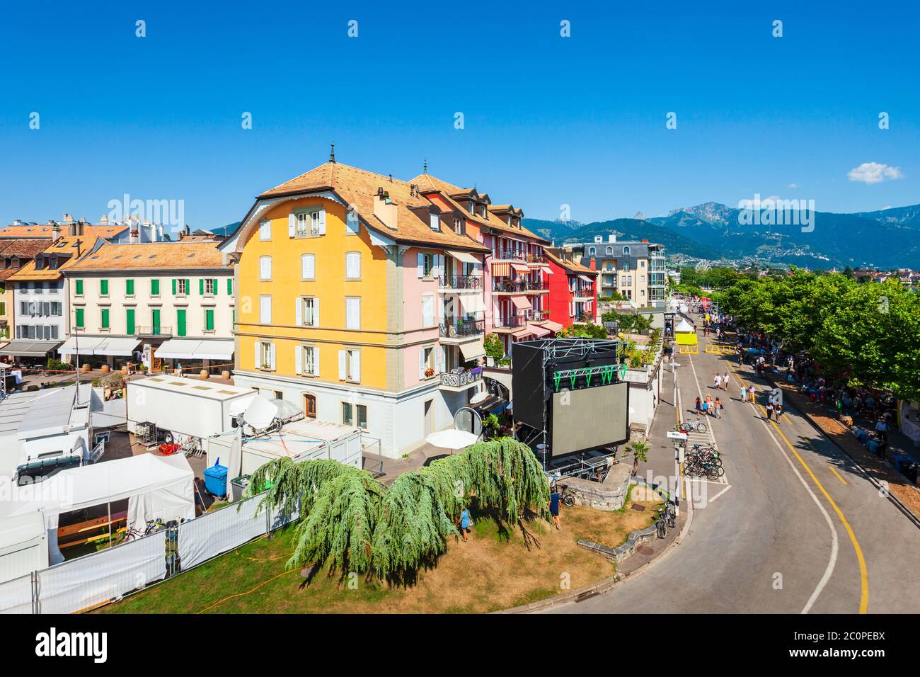 Vevey old town town city hi-res stock photography and images - Alamy