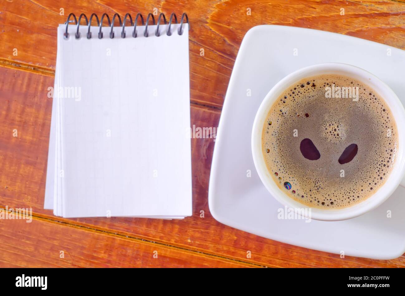 coffee and note Stock Photo - Alamy