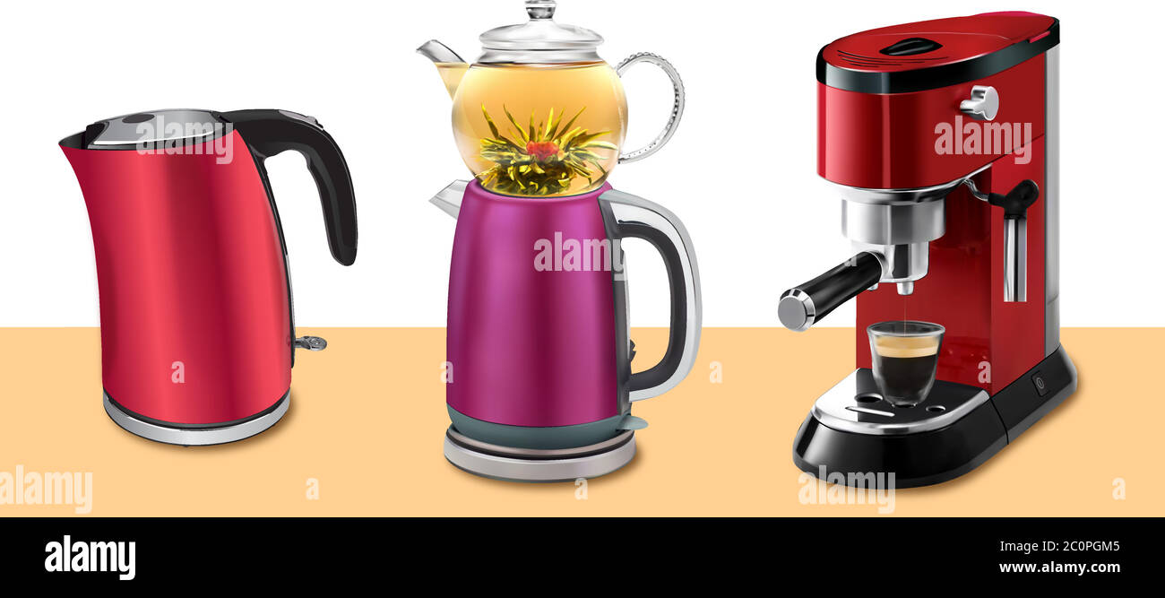 Drip coffee machine on Stock Vector Images - Alamy