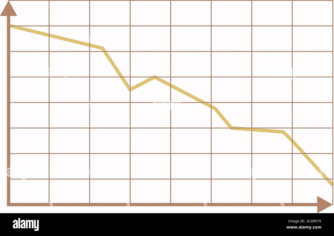 Economic growth chart or graph Stock Photo - Alamy