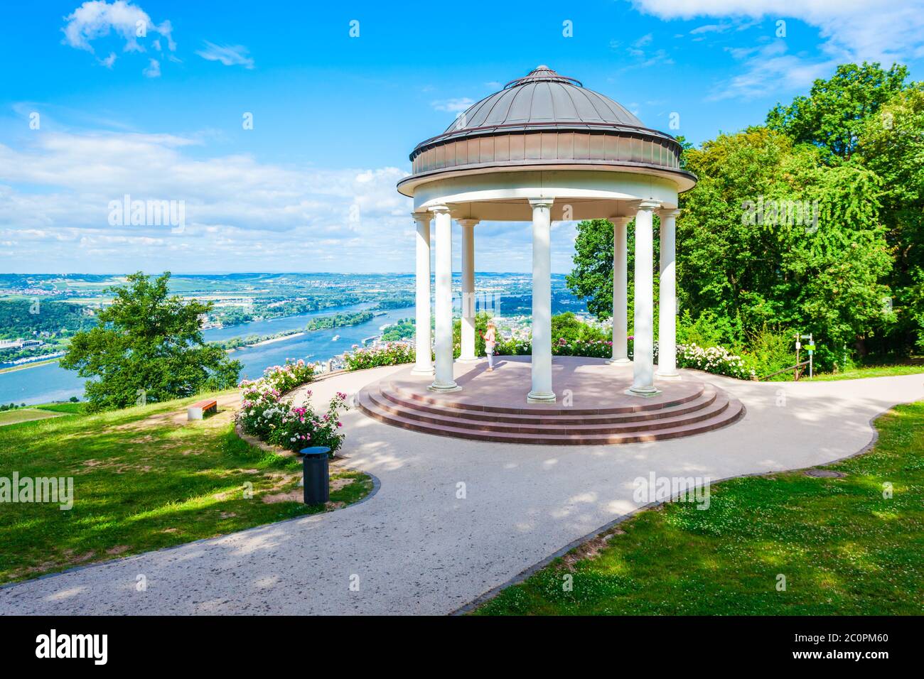 Niederwaldtempel rotunda located in the Niederwald near Rudesheim am ...