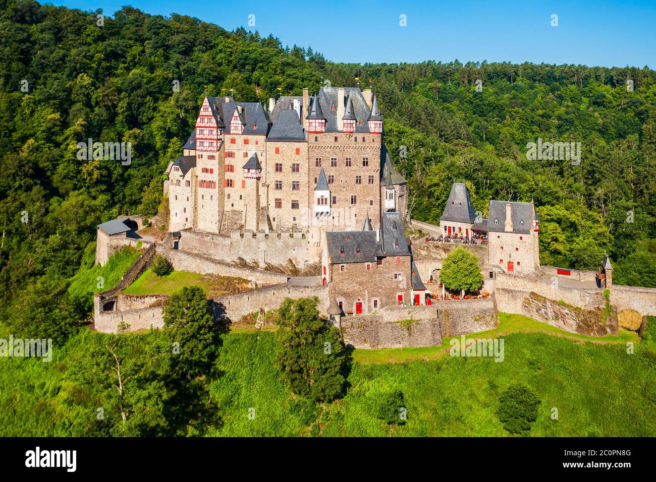 Eltz Castle or Burg Eltz is a medieval castle in the hills above the ...