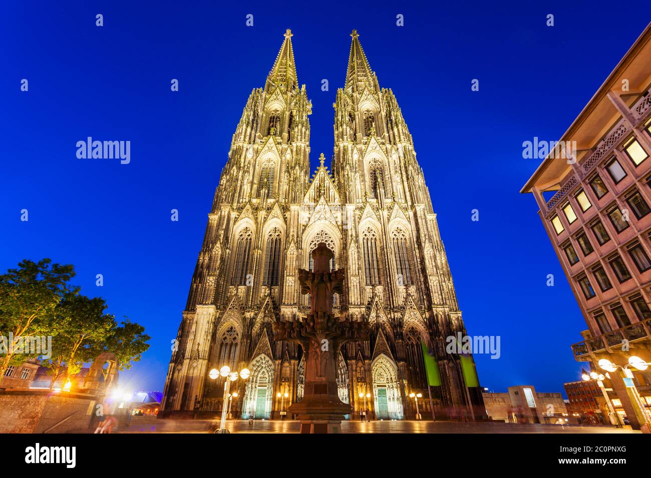 Cologne Cathedral is the main catholic church in Cologne city in ...
