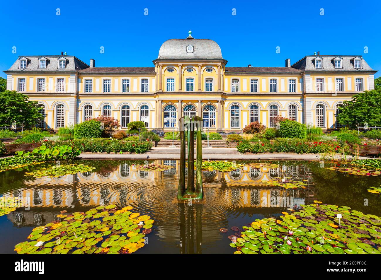 Poppelsdorf Palace is a baroque building in Bonn city, Germany Stock ...
