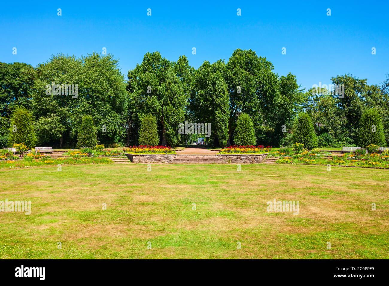 Nordpark is a public green area in the Stockum district in Dusseldorf ...