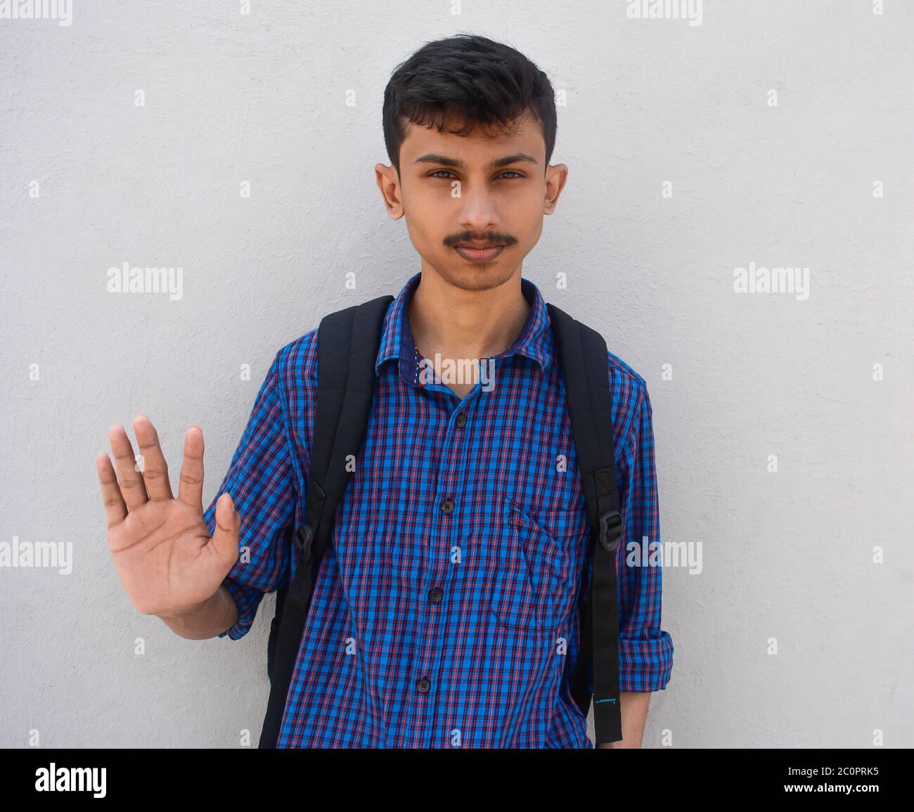 Stop sign hand pose hi-res stock photography and images - Alamy