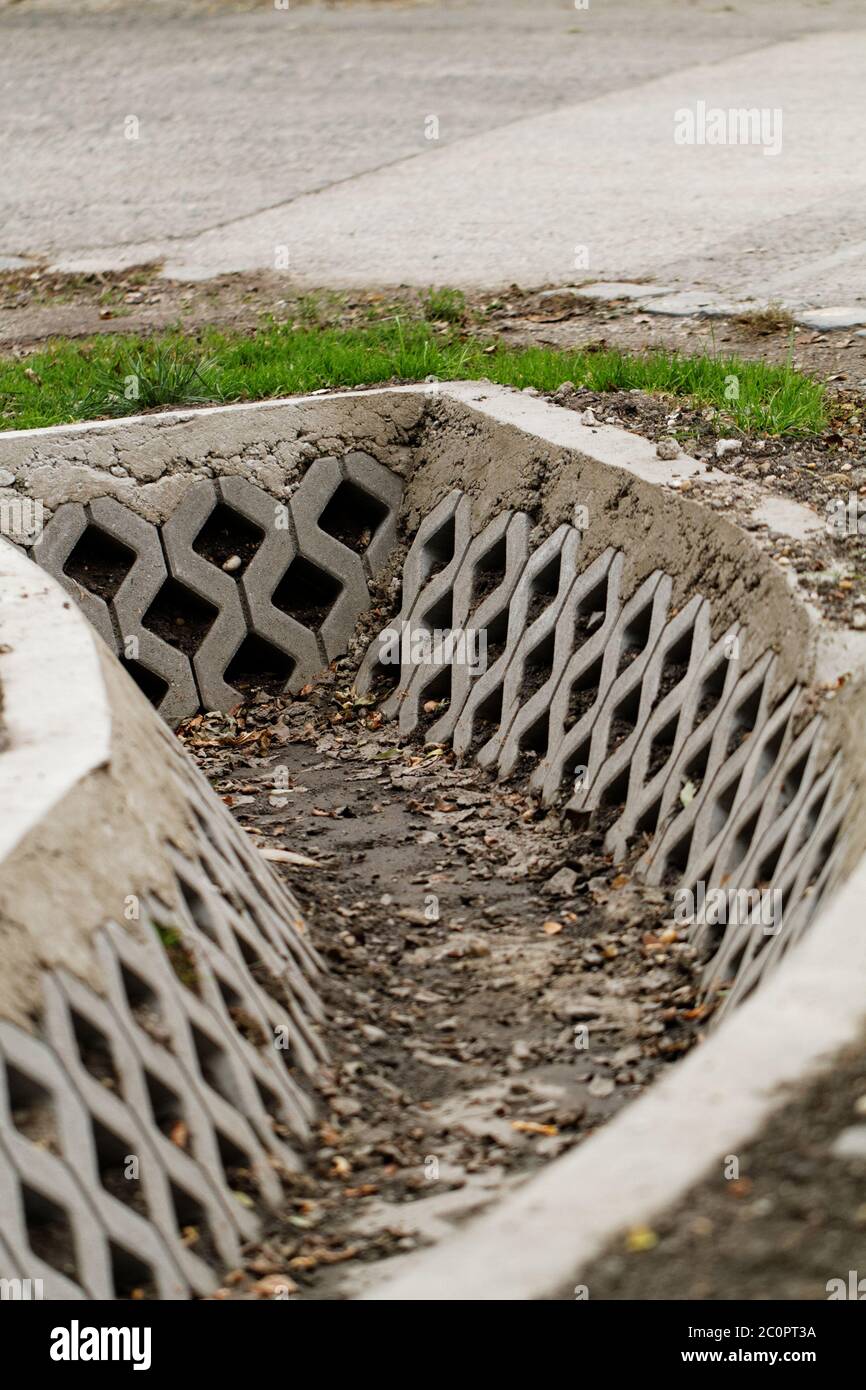 Drainage ditch road hi-res stock photography and images - Alamy