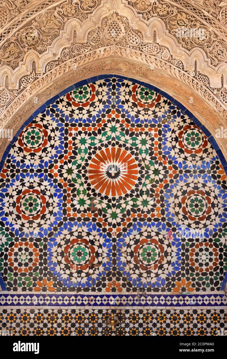 Decorative wall tiles fez morocco hi-res stock photography and images ...
