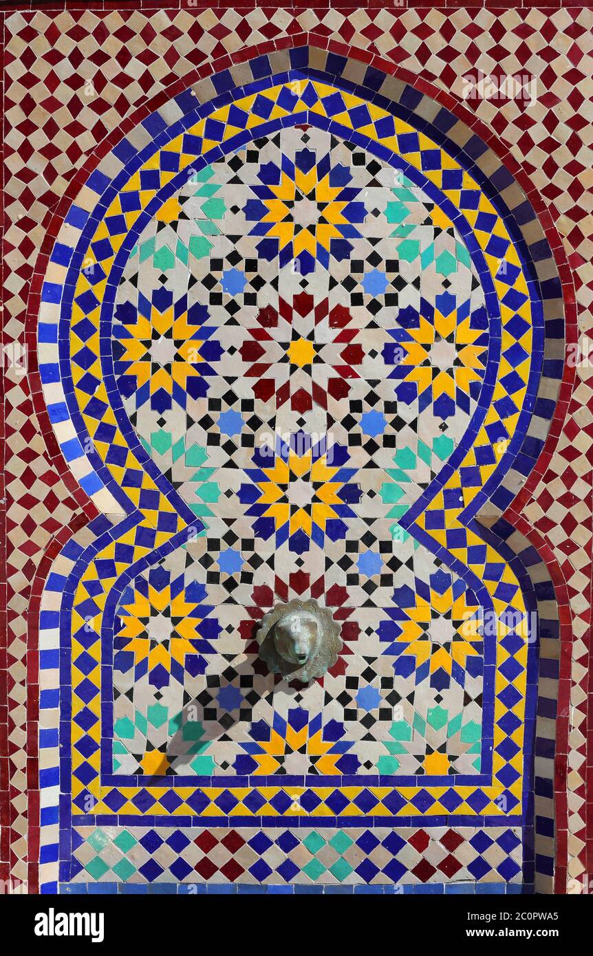 Decorative wall tiles fez morocco hi-res stock photography and images ...