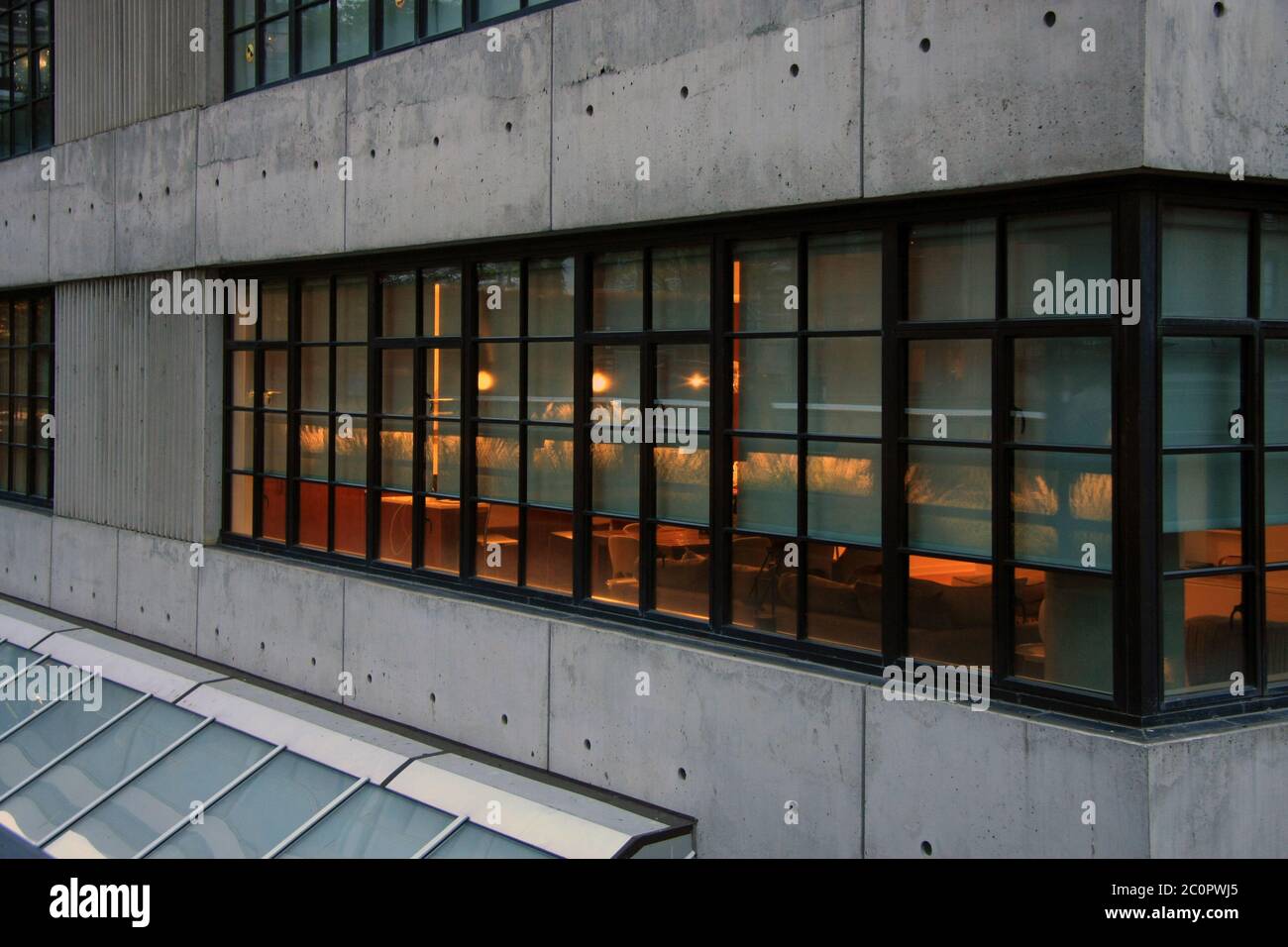 New York City loft apartment window crittal bar glazing in black with ...
