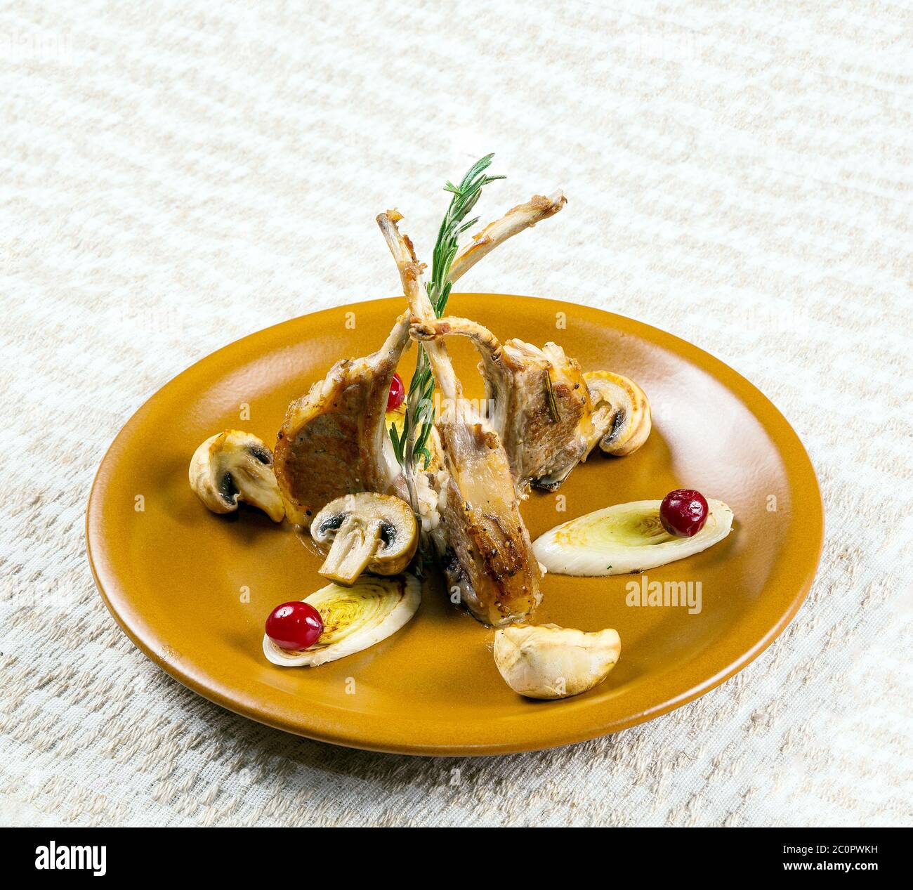 dish of mutton ribs Stock Photo - Alamy