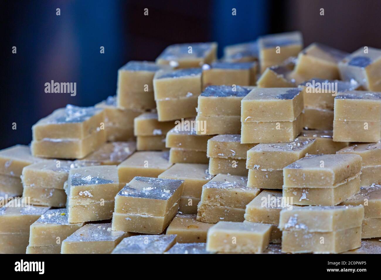 Fresh Indian sweets mithai from India prepared with milk,sugar and ...