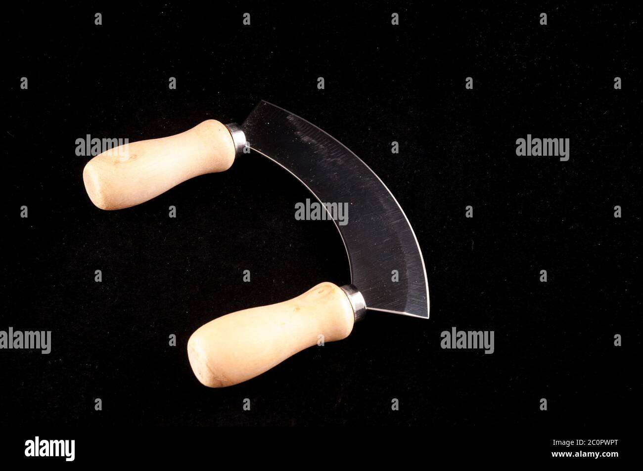 Curved Metallic Knife Tool Stock Photo - Alamy