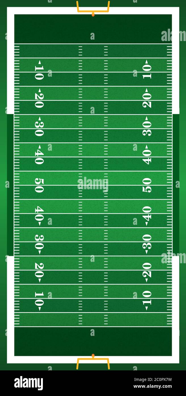 Textured Grass Vertical American Football Field Stock Photo - Alamy