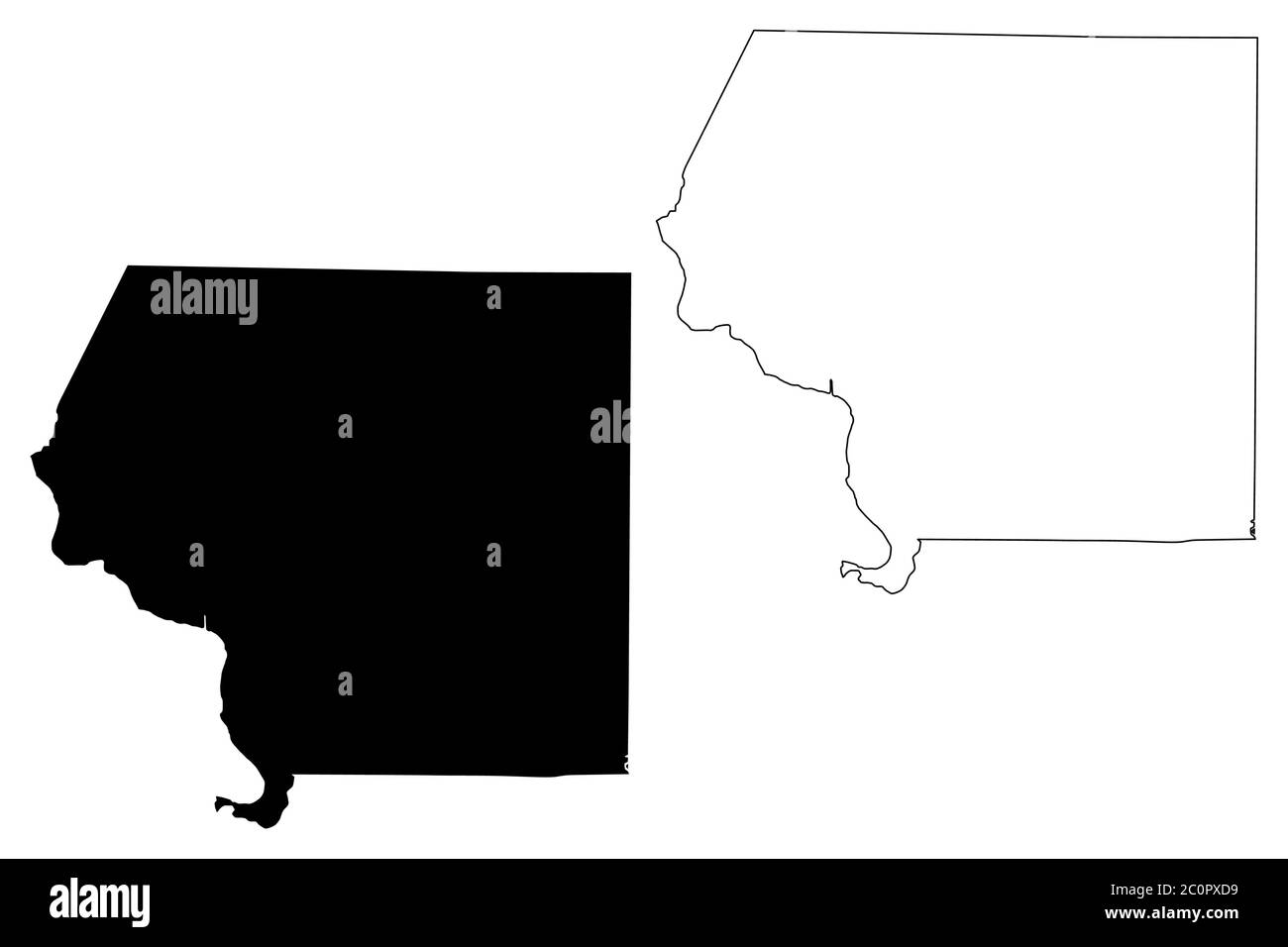 Illinois jackson county map Black and White Stock Photos & Images - Alamy