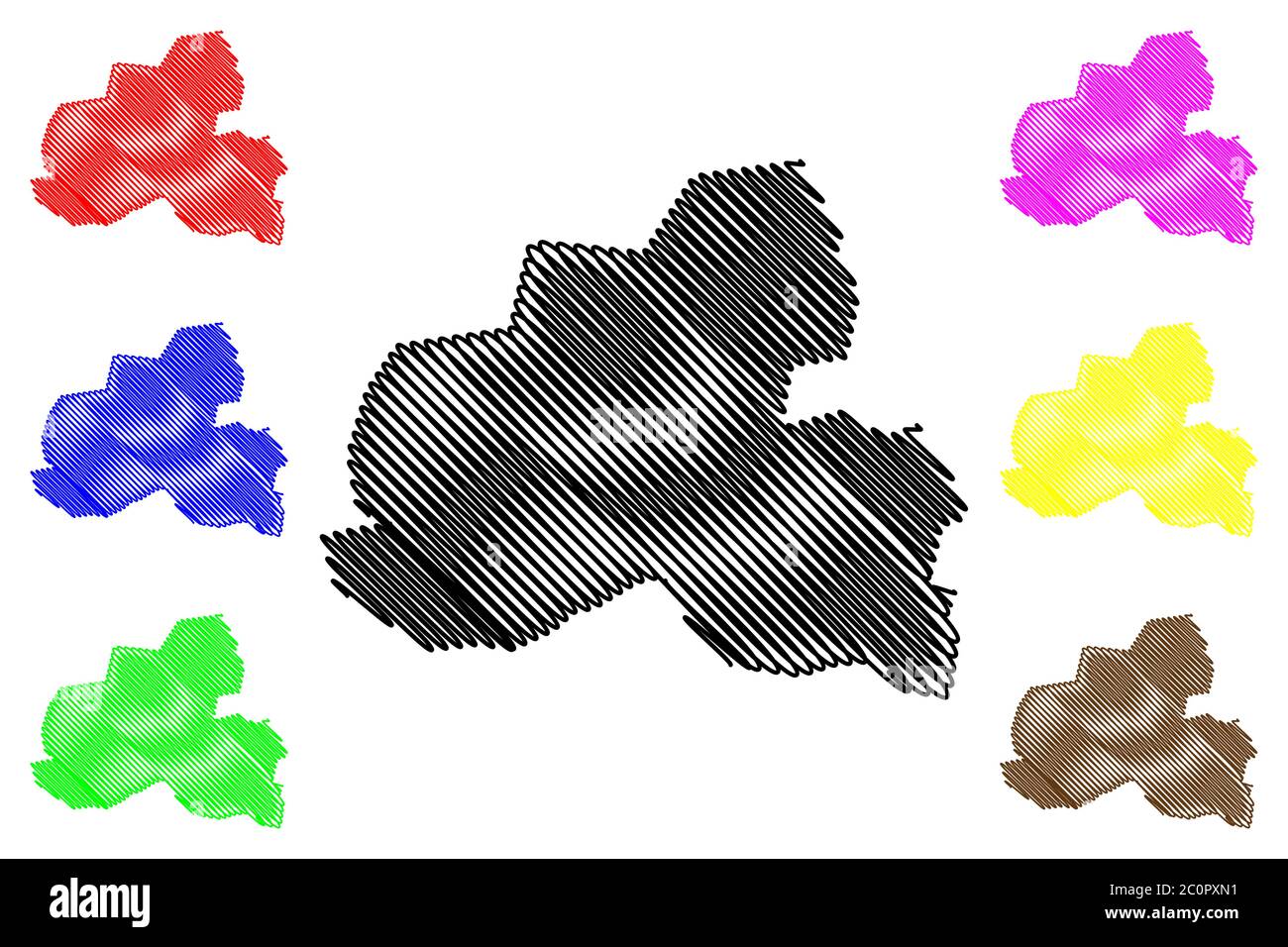 Tuzla City (Bosnia and Herzegovina, Bosnia–Herzegovina) map vector ...