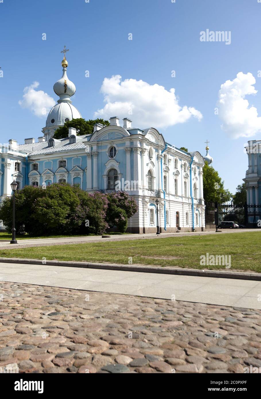 Smolnyi cathedral (Smolny Convent), St. Petersbur Stock Photo - Alamy