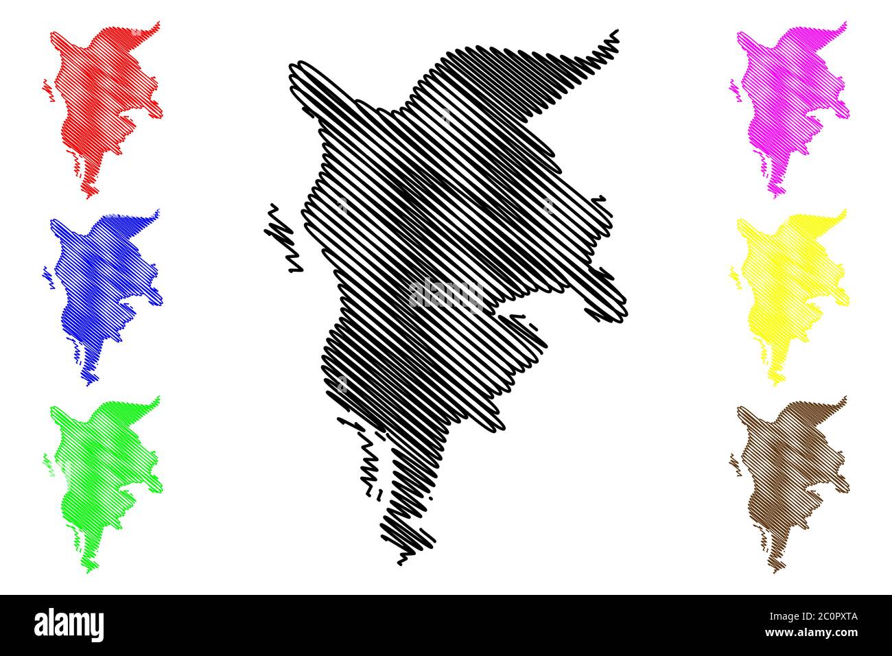 Tomsk City (Russian Federation, Russia) map vector illustration ...