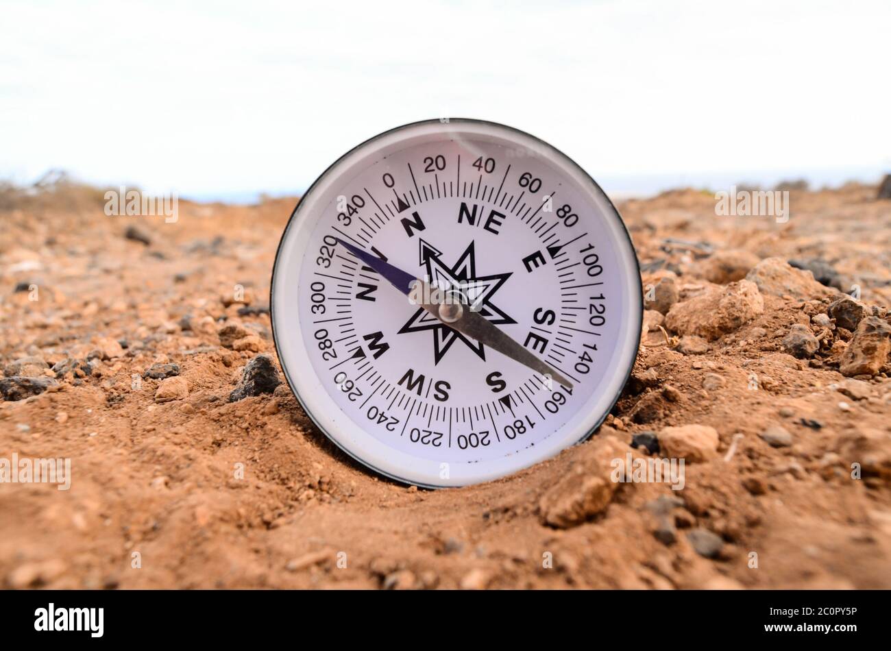 Orientation Concept Metal Compass Stock Photo - Alamy