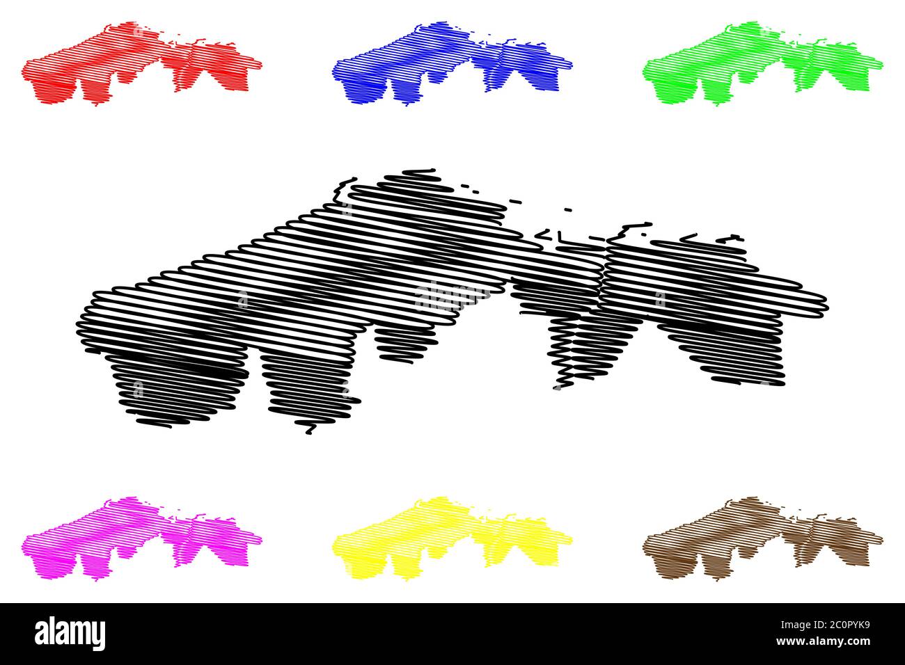 Trabzon City (Republic of Turkey, Black Sea Region) map vector ...