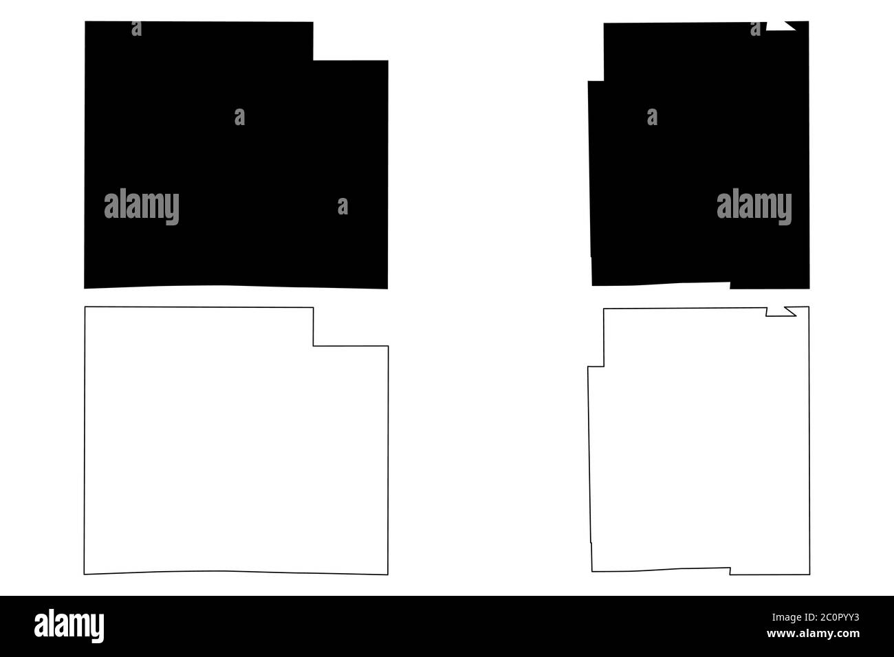 Edgar outline map hi-res stock photography and images - Alamy