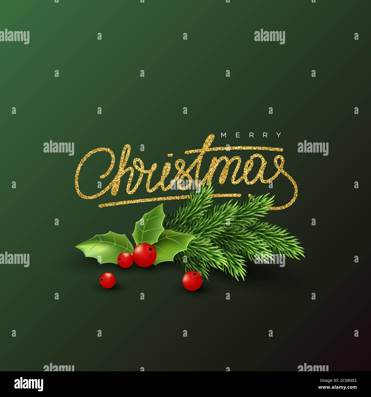 Christmas wreath inscription in Stock Vector Images - Alamy