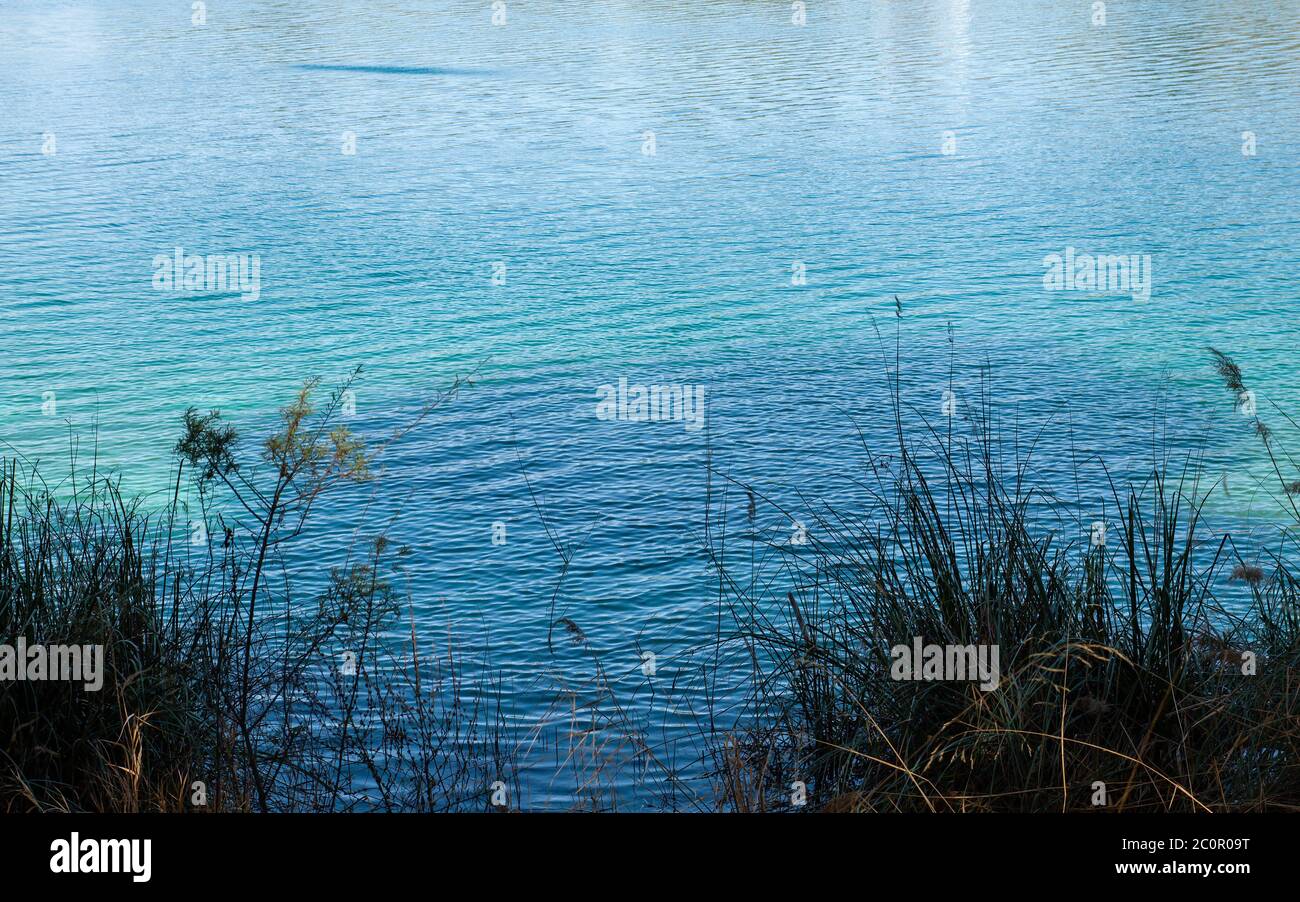 Lagoon with blue turquoise water Stock Photo - Alamy