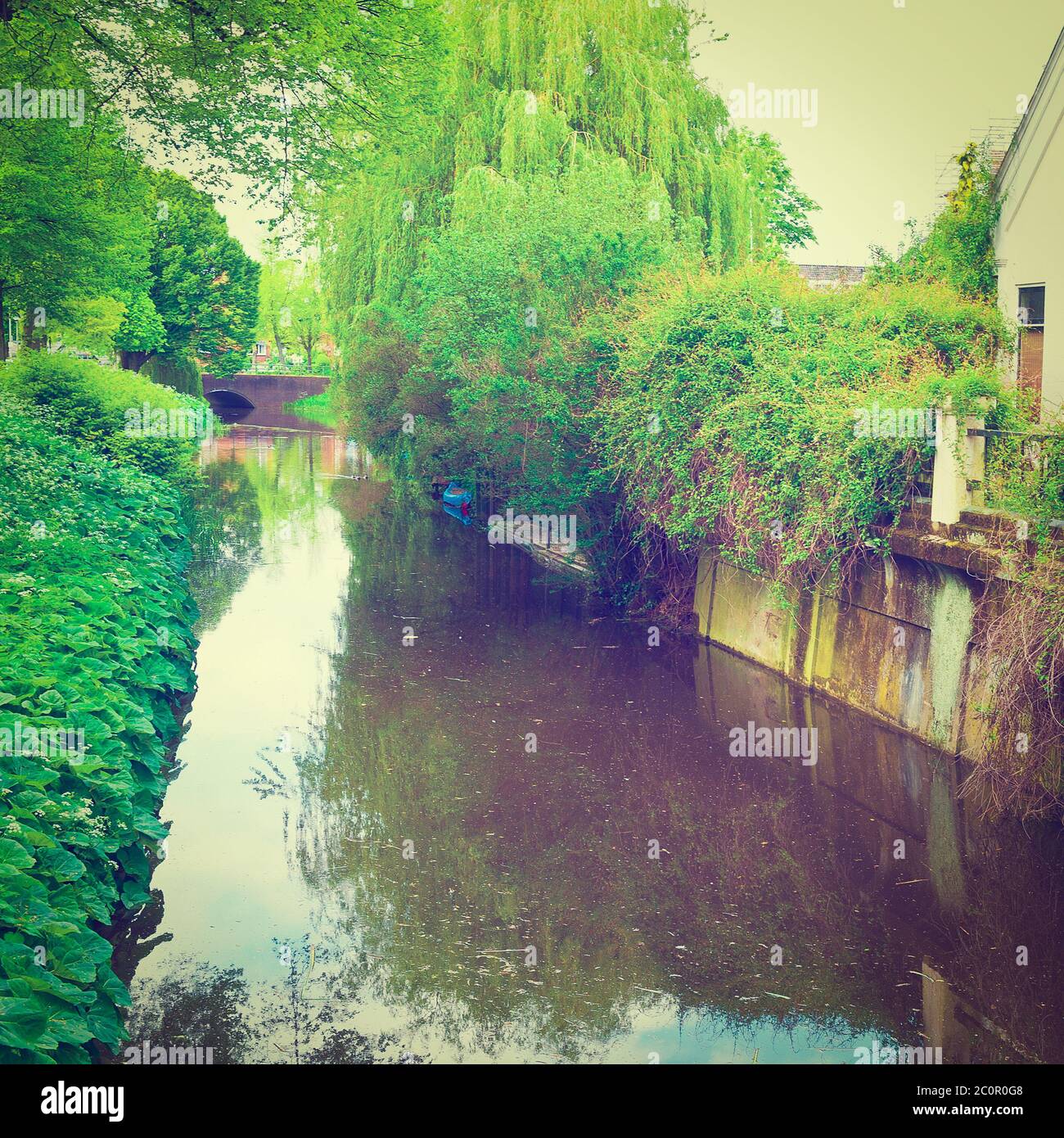 Canal and Embankment Stock Photo - Alamy