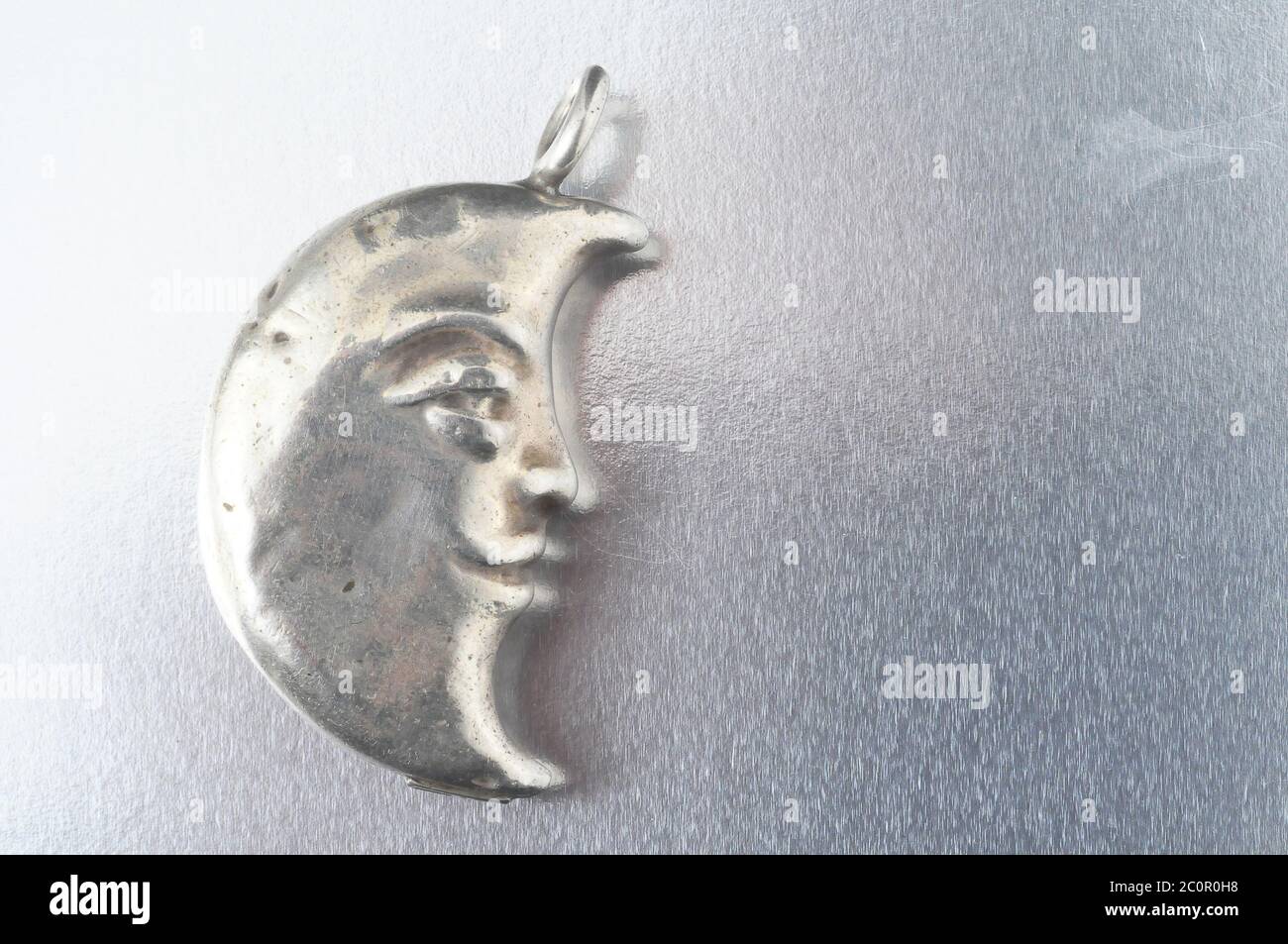 Half Moon Silver Jewel Stock Photo - Alamy