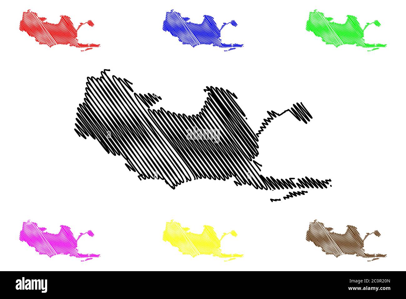 Tolyatti City (Russian Federation, Russia, Samara Oblast) map vector ...