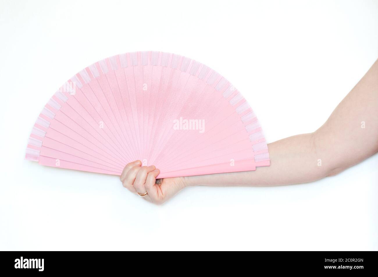 Pink Hand Fan Clipart