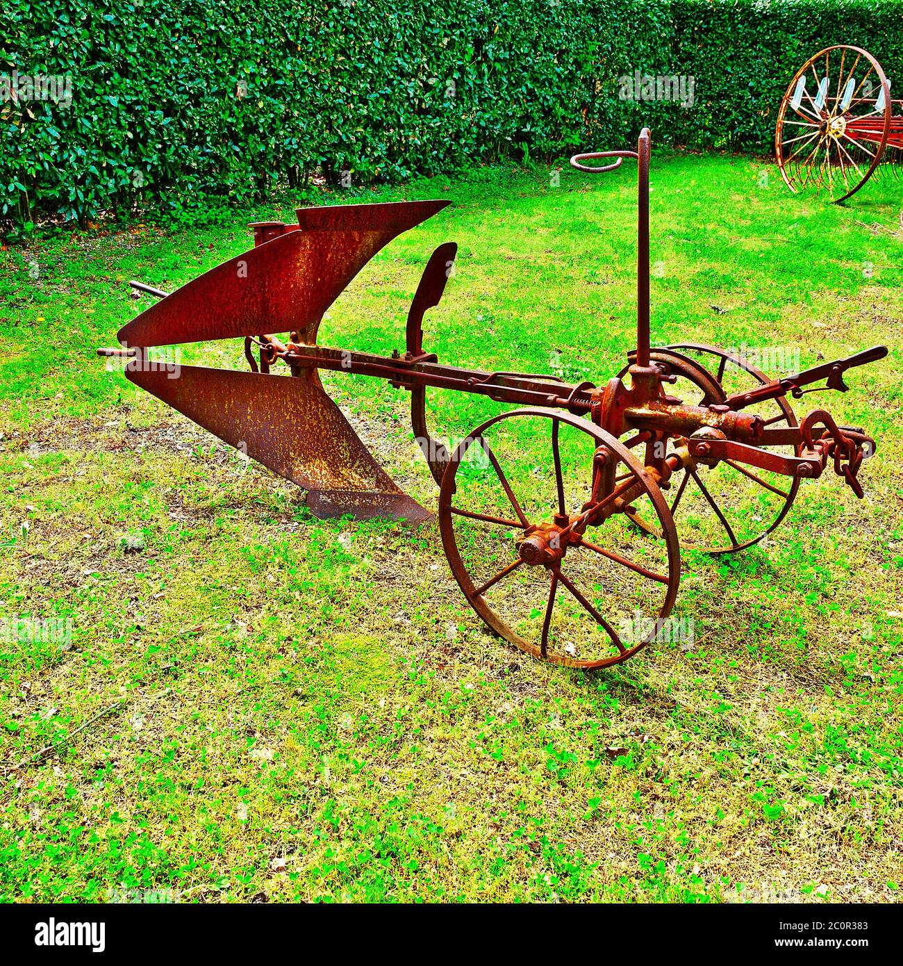Old winnowing machine hi-res stock photography and images - Alamy