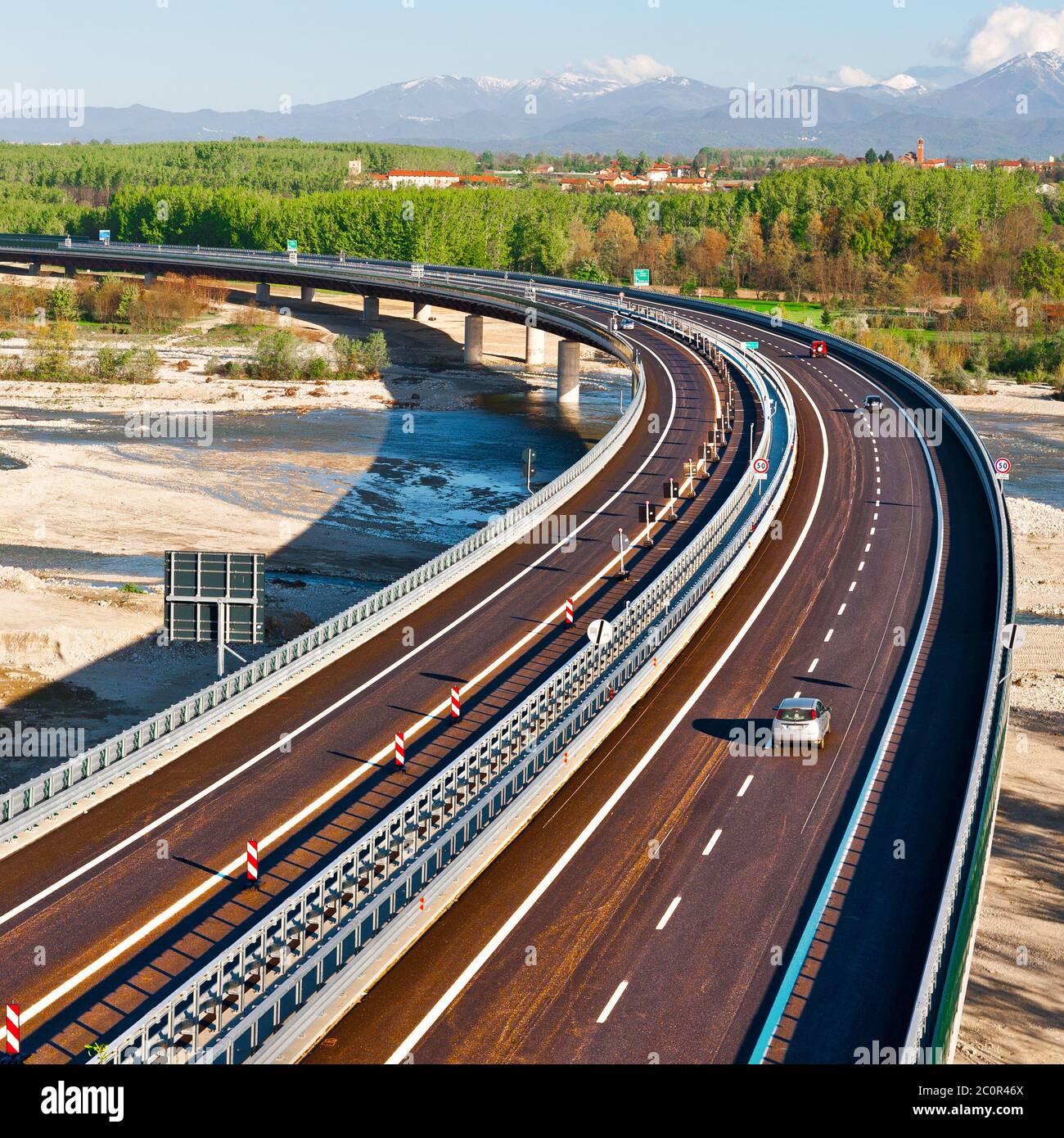 Italian highway snow hi-res stock photography and images - Alamy