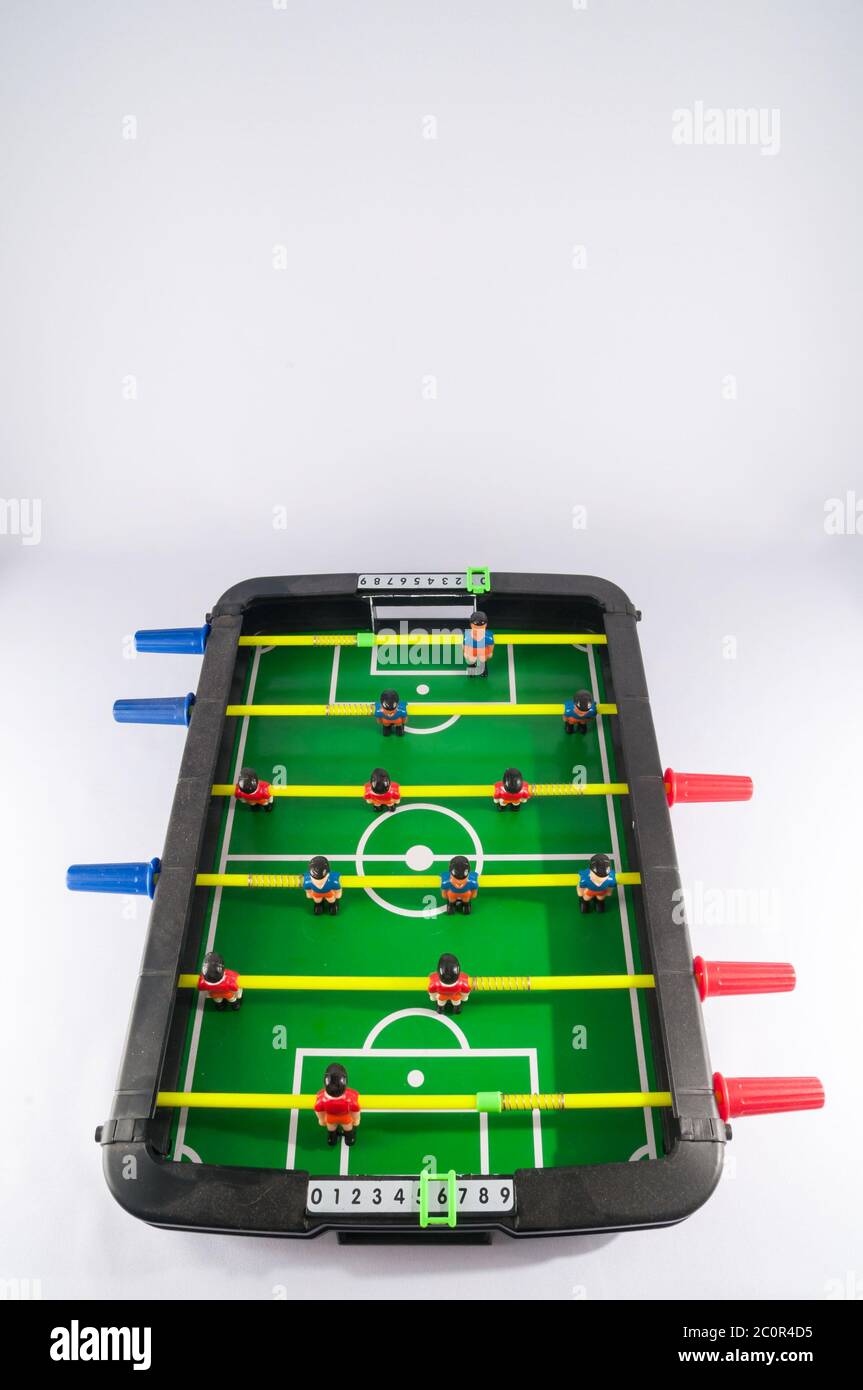 Foosball Football Toy Game Stock Photo - Alamy