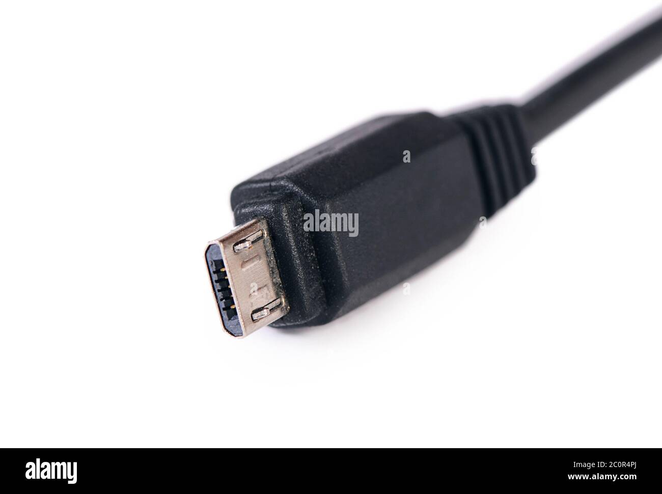 USB cable plug isolated on white Stock Photo - Alamy