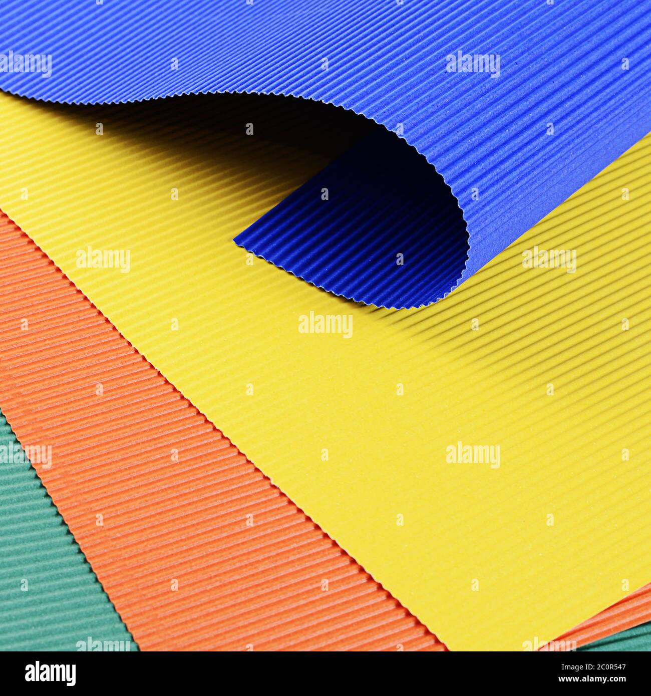 Set of a color crepe paper close up Stock Photo - Alamy