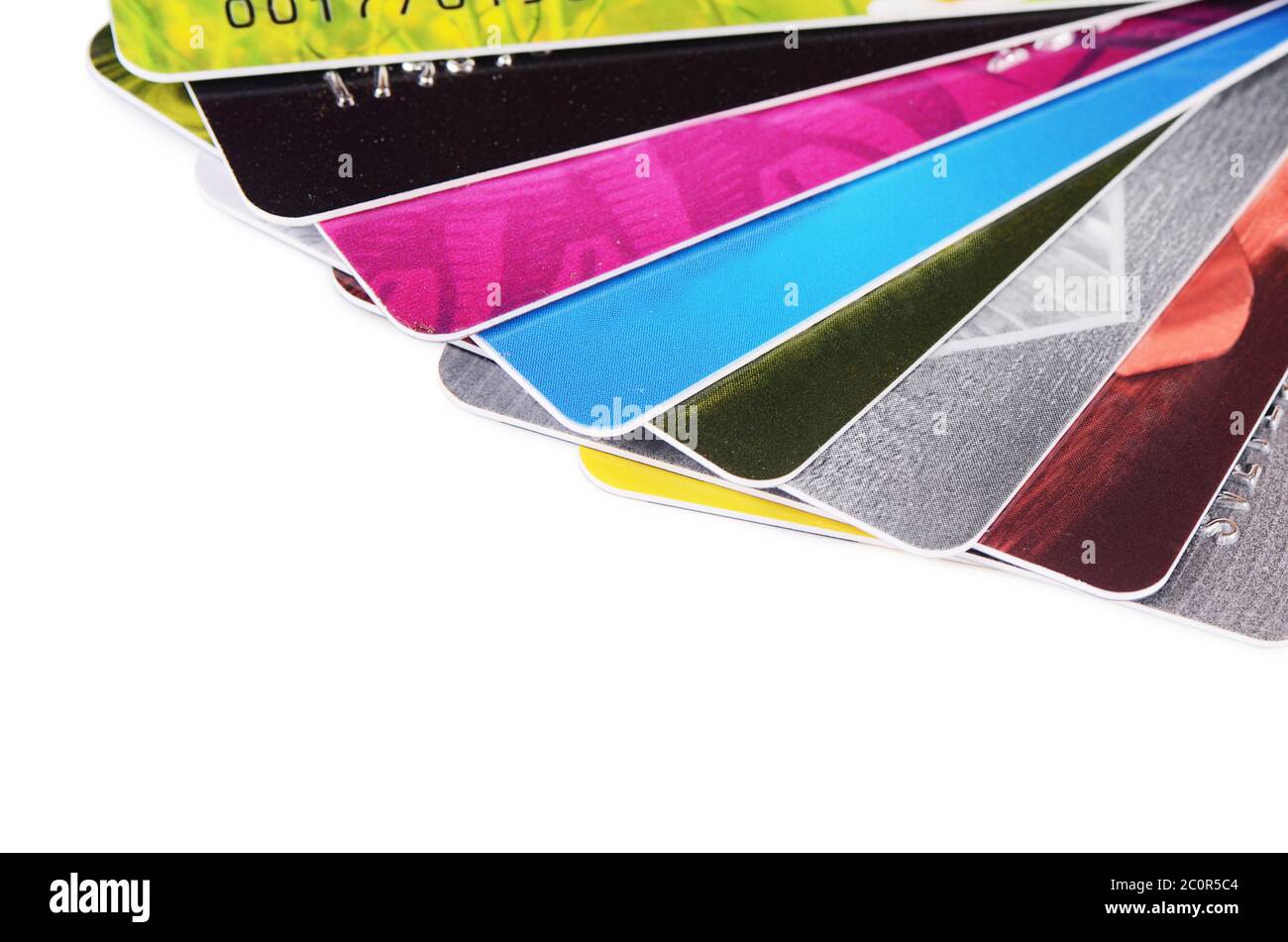 Plastic card isolated on white background Stock Photo - Alamy