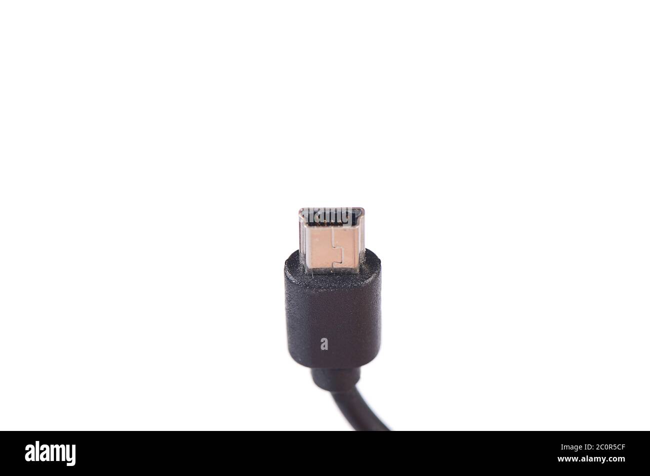 USB cable plug isolated on white Stock Photo - Alamy