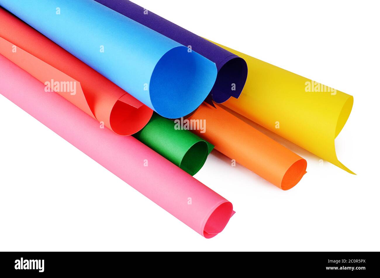 Set of a color paper close up Stock Photo - Alamy