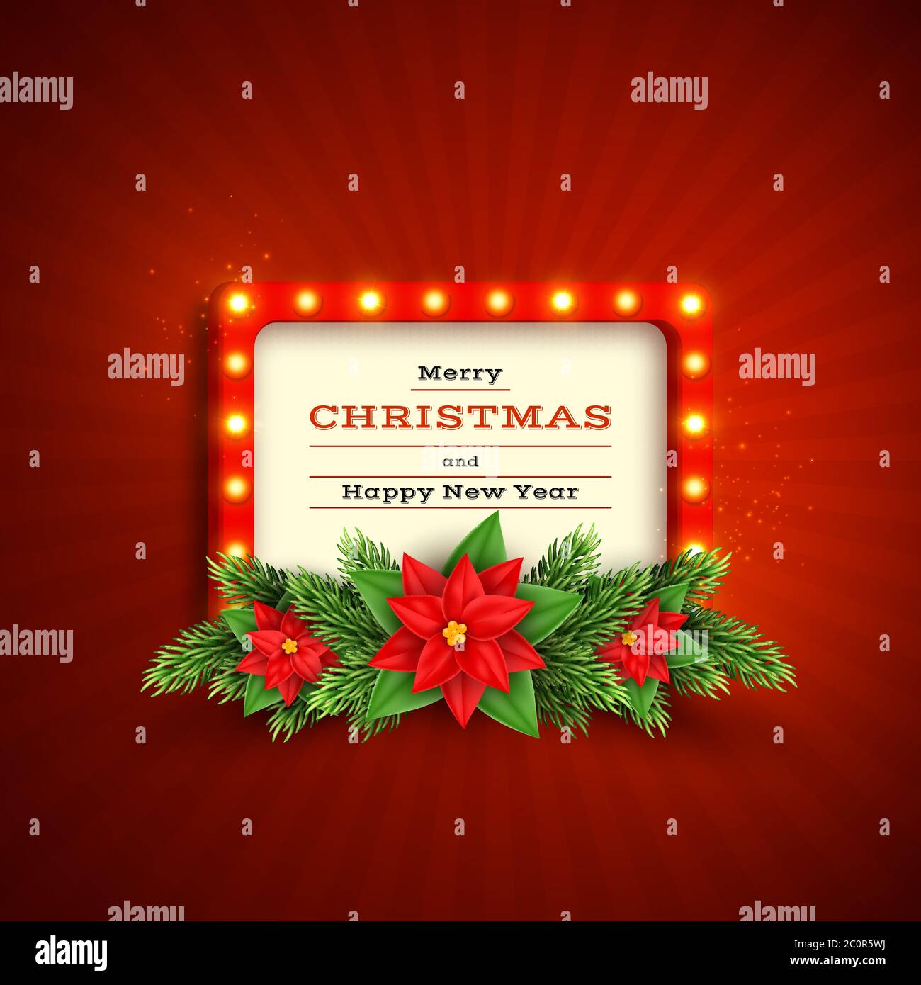 Retro Christmas holiday background Stock Vector Image & Art - Alamy