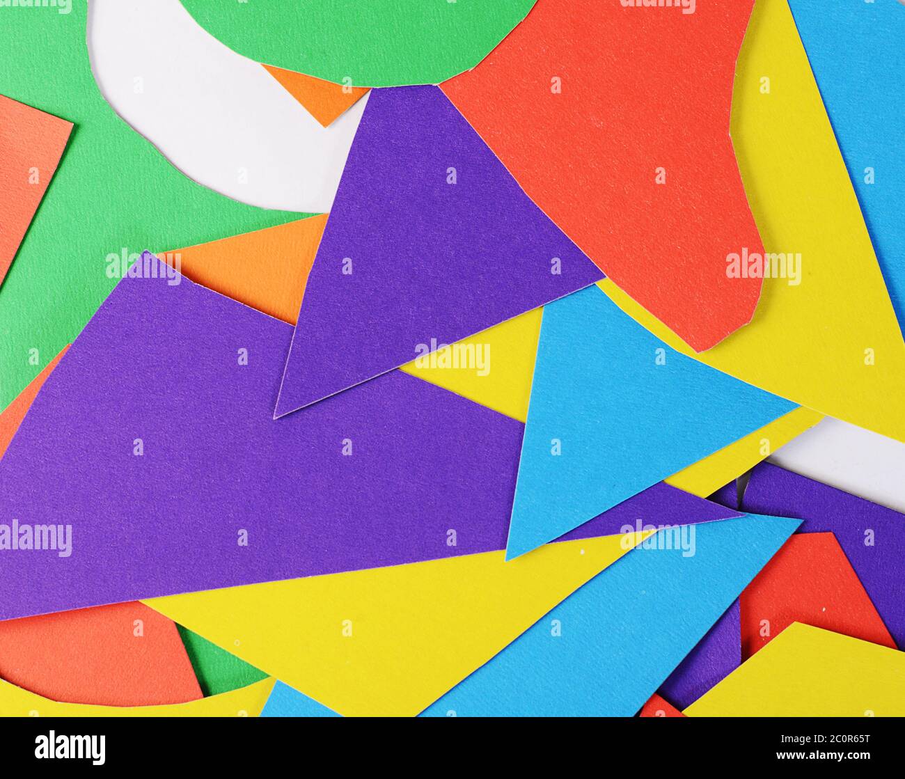 Set of a color paper close up Stock Photo - Alamy