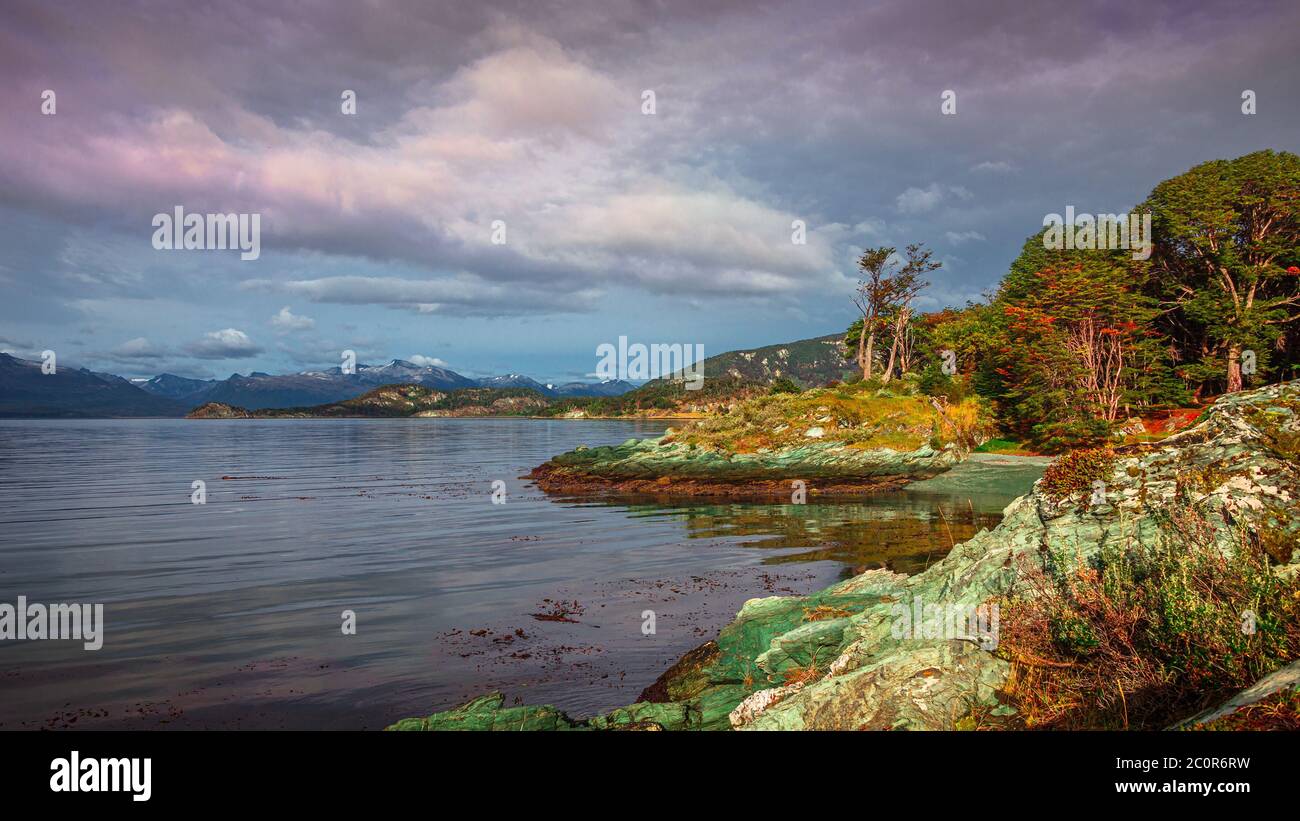 Panorama beagle channel mountains hi-res stock photography and images ...