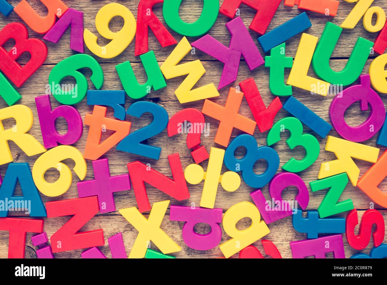 Numbers alphabet letters hi-res stock photography and images - Alamy