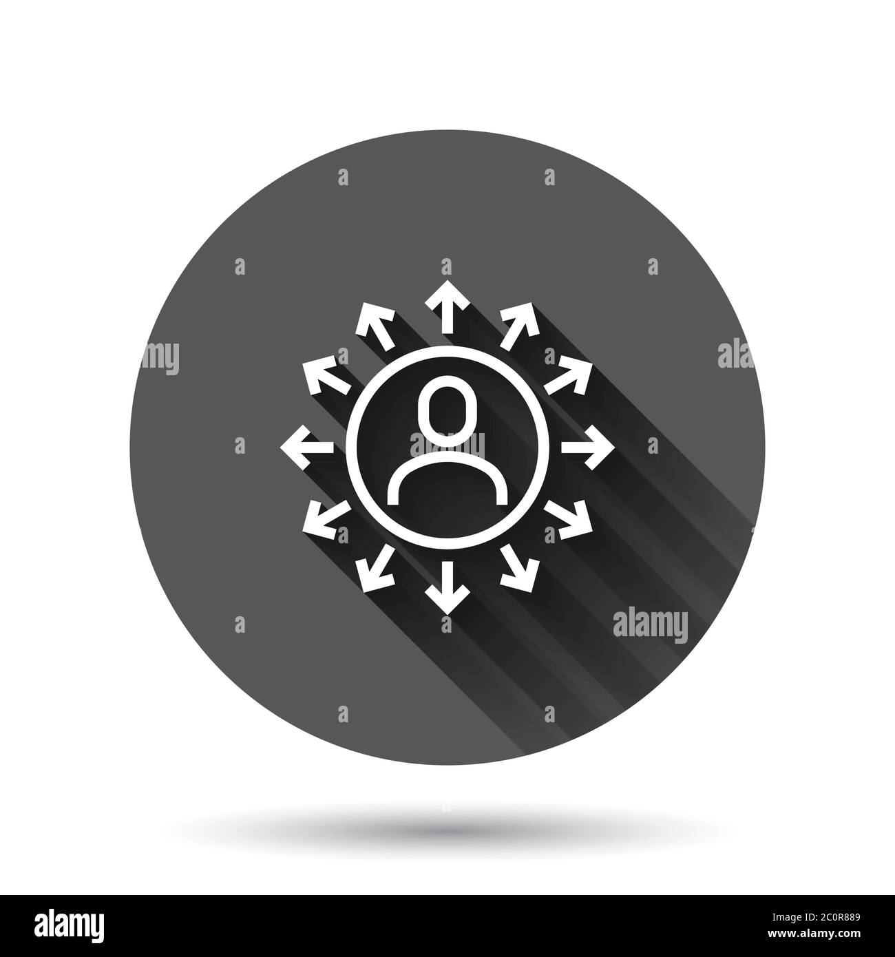 Mind awareness icon in flat style. Idea human vector illustration on ...
