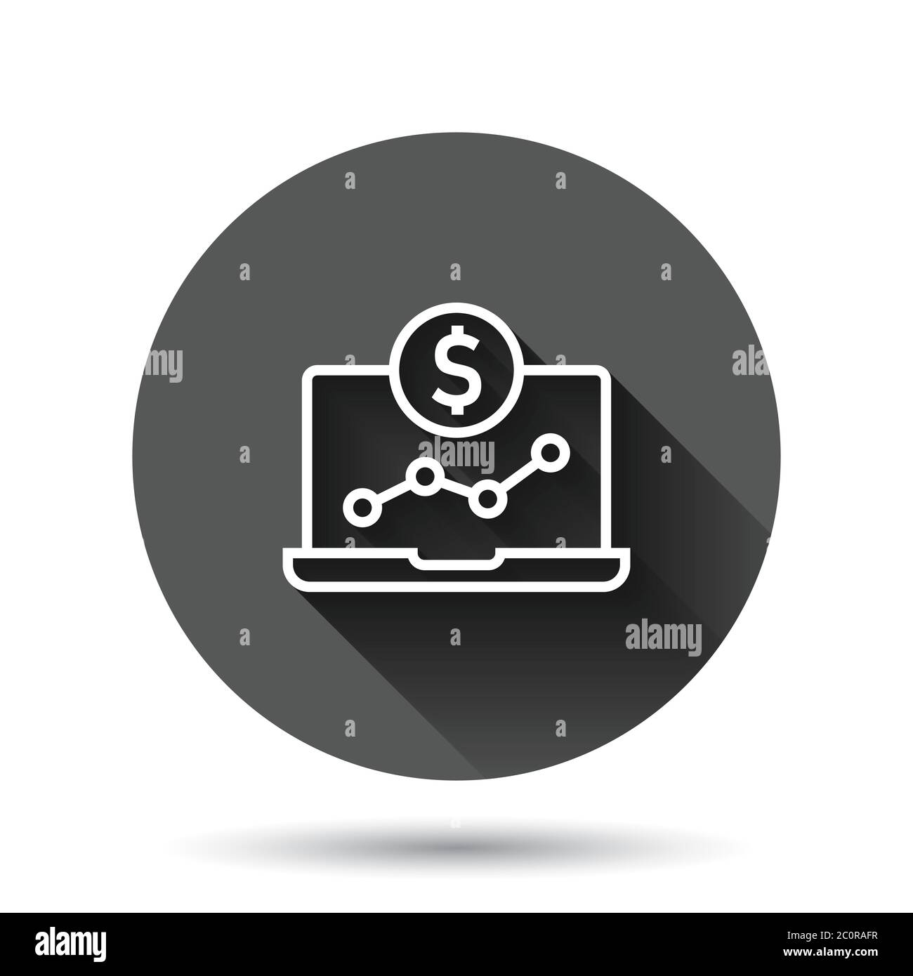 Trading chart on black Stock Vector Images - Alamy