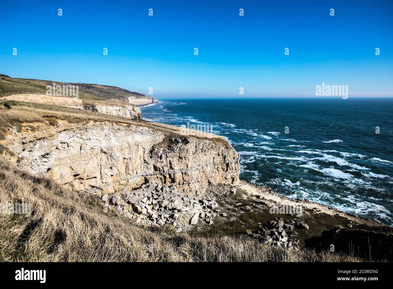 Views along dorset cliff past hi-res stock photography and images - Alamy