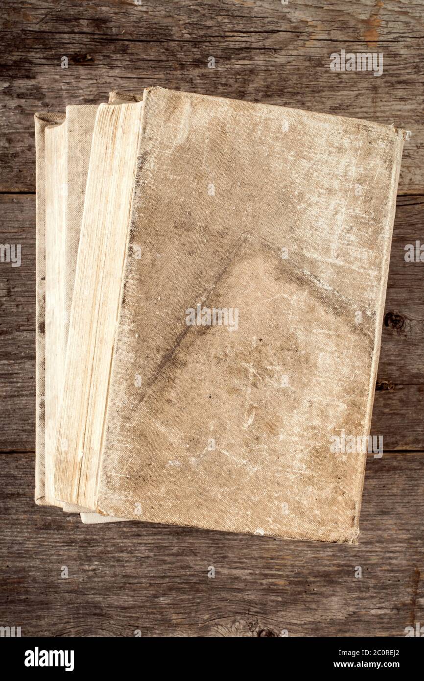 Book with old canvas cover Stock Photo - Alamy