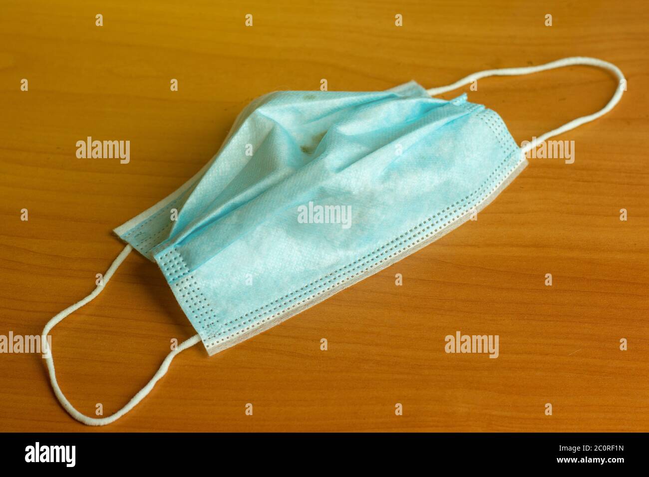 Protection face medical mask. Preventive equipment. Simple surgical ...