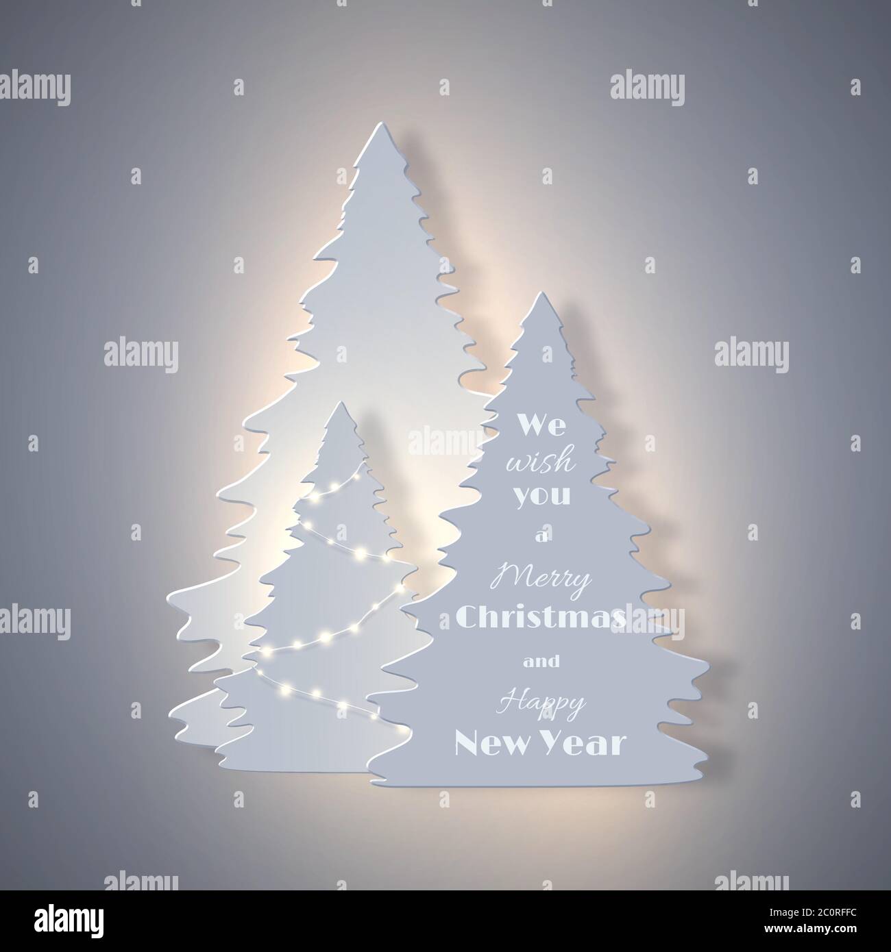 Christmas background lights fir Stock Vector Images - Alamy